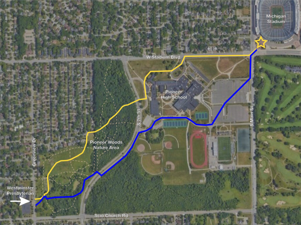 Michigan Football Parking - Westminster Presbyterian Church